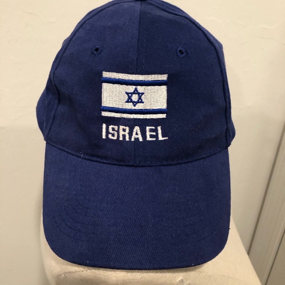 Royal Blue Baseball Cap With Israel Flag - Gem